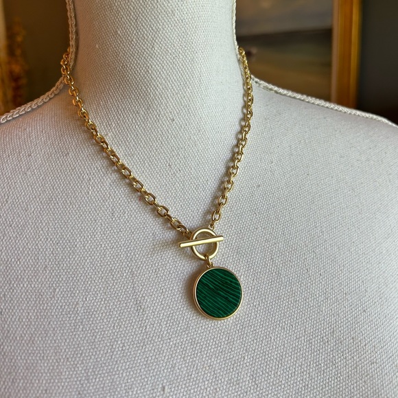 Lucky Brand | Jewelry | Lucky Brand Jade Colored Toggle Necklace | Poshmark